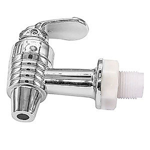 Taiss 2PCS Water jug spigot replacement,Water Dispenser Replacement Parts,plastic spigot Spout,Water Beverage beer barrel Dispenser Valve Water Crock Tap(silver) F-062-SR