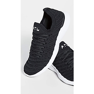 APL: Athletic Propulsion Labs Women's Techloom Wave Sneakers, Black/White, 5.5 Medium US
