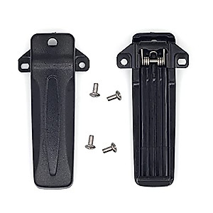Kymate KBH-10 Belt Clip Compatible for Kenwood NX240 NX340 TK-270G TK-272G TK-2200 TK-3200 TK-3300 TK-280 TK-380 TK-290 TK-390 TK-260G TK-2302 TK-3302 Two Way Radio walkie Talkie 2Pack