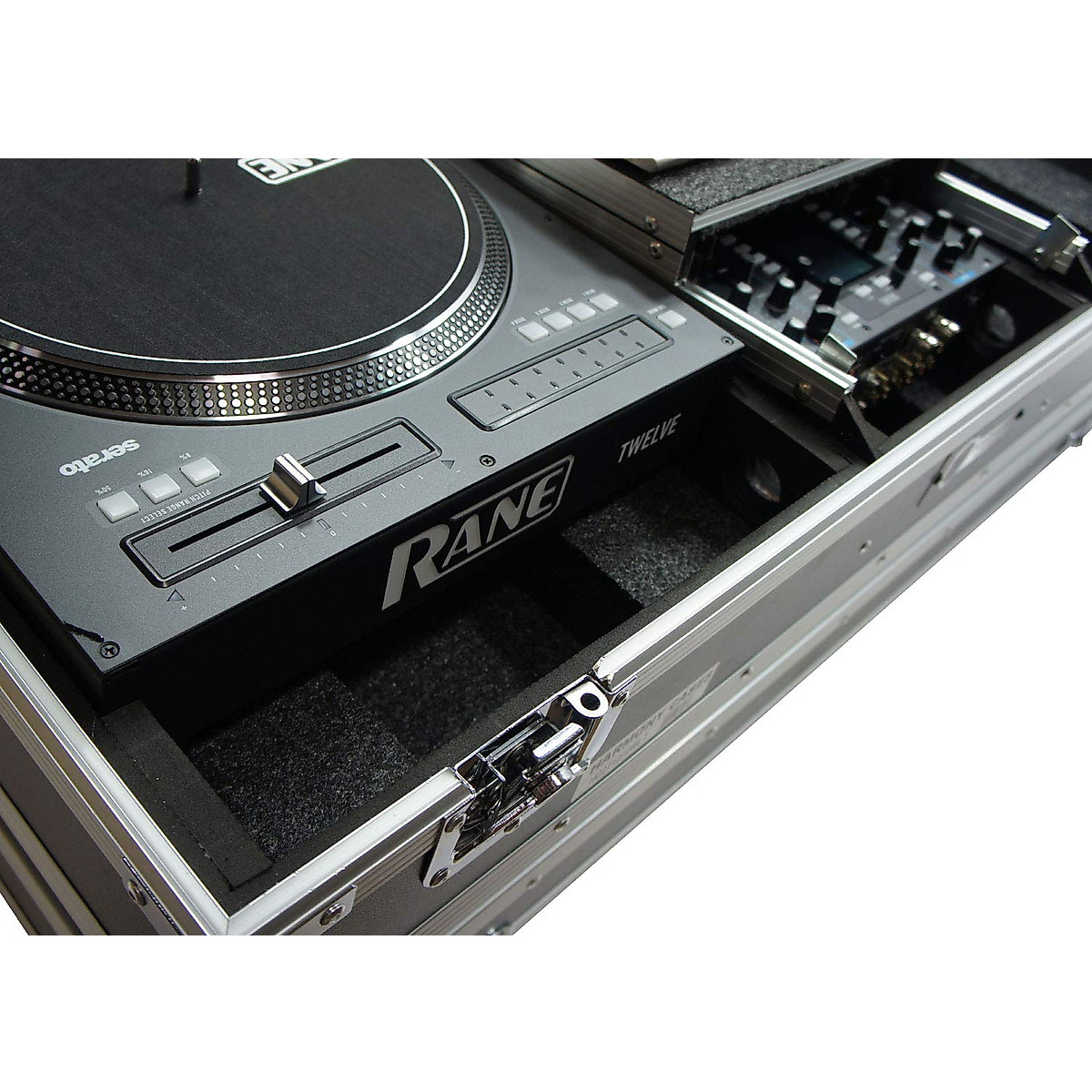 Harmony Audio HC2T1272WLT DJ Battle Coffin Compatible with (2) Rane 12 Turntables & Rane 72 Mixer - Case Only
