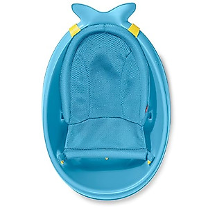 Skip Hop Infant Bath Tub 3-Stage Grow With Baby Smart Sling MOBY Bathtub Blue Age 0+