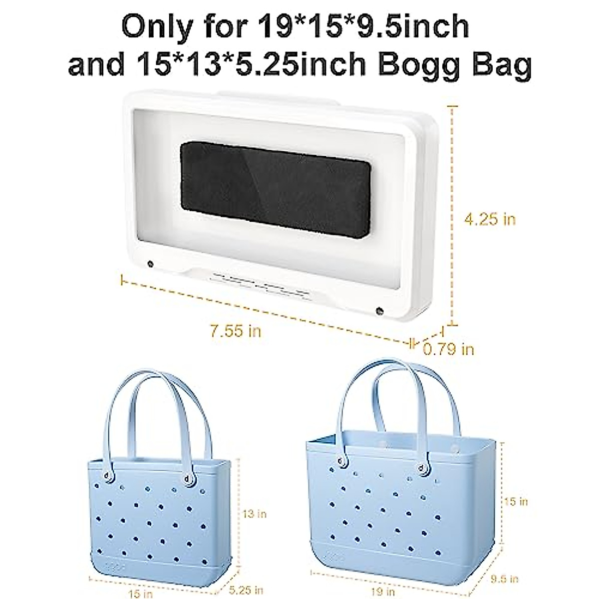 JISHAHS Phone Case Holder for Bogg Bag, Universal Water-Proof Plastic Insert Charm Phone Holder - Accessories for Bogg Bag