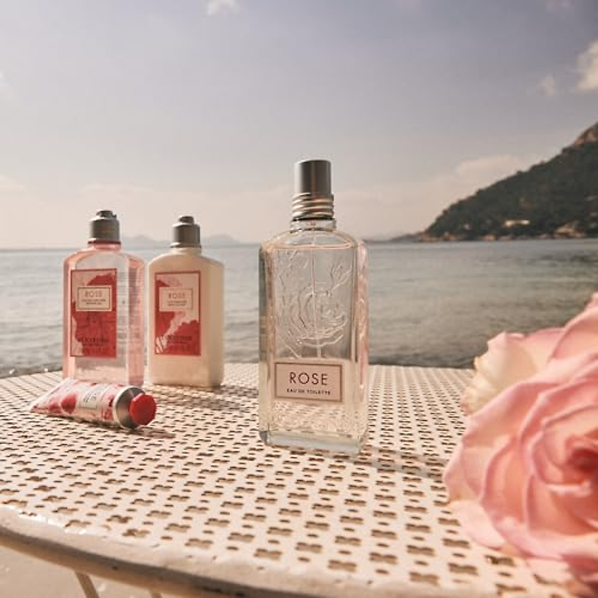 L'OCCITANE Rose Eau de Toilette 2.5 Fl.Oz|Elegant and tender fragrance for women |Notes of fresh greens, soft fruit, and delicate florals.