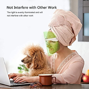 GXDDZM LED Beauty Mask LED Face Mask Light Therapy Red Light Therapy For Face Facial Skin Care Masks Photontherapy Mask 7 Colors Beauty Skin Rejuvenation Mask, Gift For Christmast