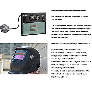 Welding Lens, Solar Powered Auto Darkening Welding Lens Panel, Welding Helmet/Mask Lens Automation Filter Shade Eyes Goggles, Welding Helmet Lens