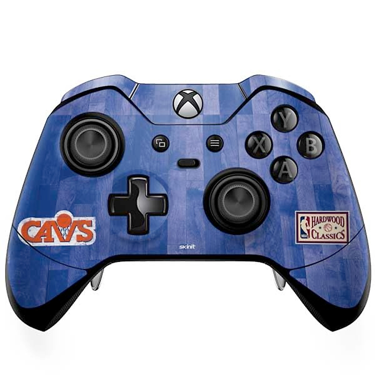Skinit Decal Gaming Skin Compatible with Xbox One Elite Controller - Officially Licensed NBA Cleveland Cavaliers Hardwood Classics Design
