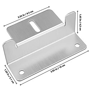 MUKLEI 24 Units Solar Panel Mounting Brackets, Z Brackets with Nuts and Bolts Solar Panel Z Brackets Bulk for Roof, RV, Boat, Silver