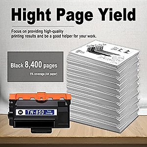 FOMY 1 Pack High Yield TN850 TN-850 Toner Cartridge Black Replacement for Brother MFC-L5700DW L5800DW L5900DW L6800DW L6900DW DCP-L5500DN L5600DN L5650DN HL-L6200DW/DWT L5000D L5100DN Printer Toner