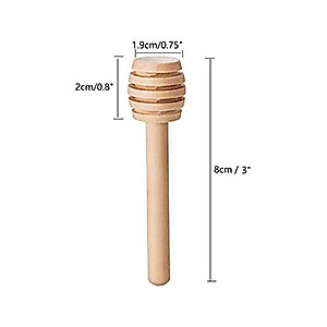 Aeyistry 10 Pieces 3 Inch Mini Honey Dipper Stick for Birthday Wedding Christmas Party Favor DIY Gift Crafting