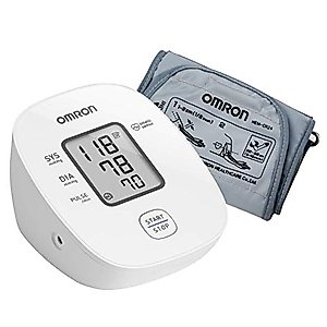 Omron Hem 7121J Fully Automatic Digital Blood Pressure Monitor with Intellisense Technology & Cuff Wrapping Guide Most Accurate Measurement (White) (Power Source - Battrey)