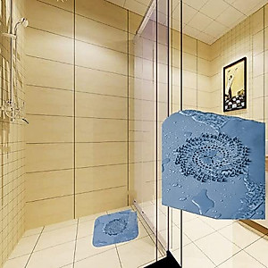 Silicone Shower Drain Hair Catcher,Shower Hair Stopper,Shower Drain Strainer,Silicone Drain Covers,Bathroom Drain Protector (HS030)