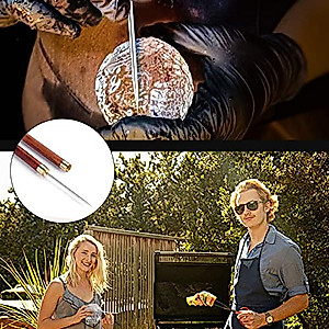 2 Pack Stainless Steel Ice Picks with Safety Cover, 9-inch Pick Tool for Breaking Ice, Non-slip Wooden Handle for Easy to Grip, for Kitchen, Bars, Bartender, Picnics, Camping, & Restaurant