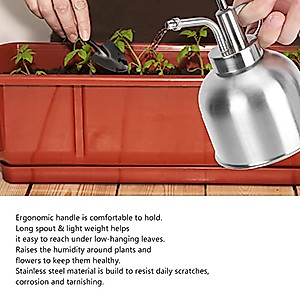 Mokernali Pressure Sprayer Bottle, Stainless Steel Watering Can, Hand Pressure Adjustable Plant Sprayer Watering Pot for Indoor Garden Plants
