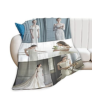 Custom Blanket Personalized Blanket with Photos Text Customized Picture Blanket for Adults Kids Mom Fathers Birthday Christmas Halloween Valentines Day Gift,Photos Collage,6 Photo Collage 60''x50''