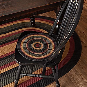 VHC Brands Wyatt Jute Chair Pad Set of 6