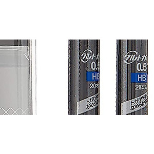 uni Mechanical Pencil Kuru Toga Roulette Model 0.5mm Silver (M510171P.26) 1set Mechanical Pencil Lead 0.5mm for Kuru Toga HB Black Case (U05203HB.24) 2set (M510171P.26+U05203HB.24)