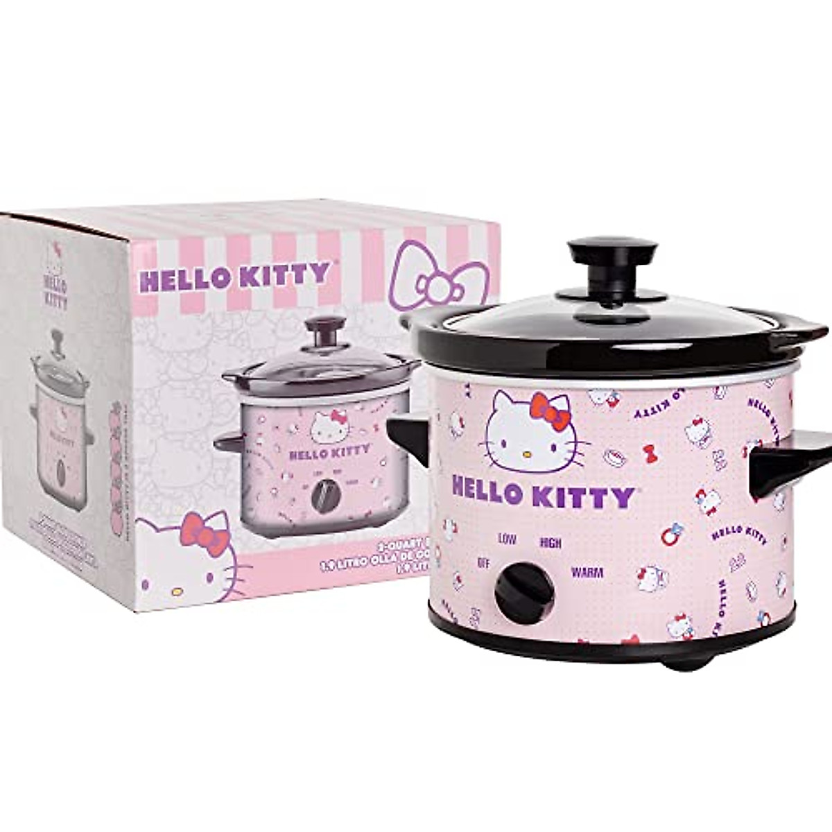 Uncanny Brands Hello Kitty 2qt Slow Cooker - Cook With Your Favorite Sanrio Characters