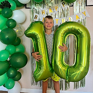 40 Inch Number Balloons for 1st 11 21 birthday Green Digit 1 Balloon for Boys Girls Kids Decors 1 Year Old Baby Shower Anniversary Graduations Decors (Green No 1)