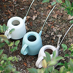 Pannow 35oz 1L Plastic Watering Can with Long Spout, Mini House Watering Can for Indoor Plants, Flowers Bonsai Desk Office Plastic Watering Can