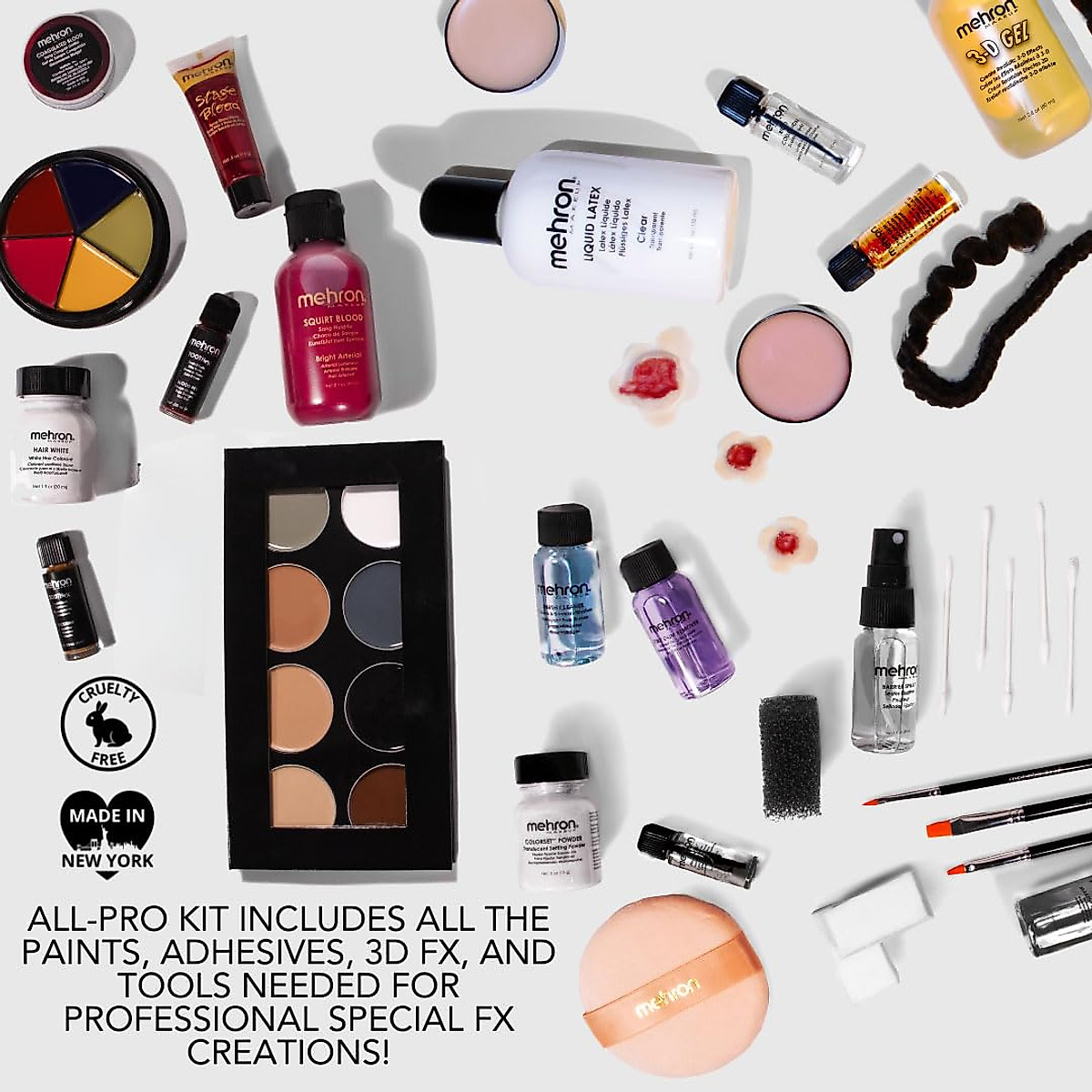 Mehron Makeup Special FX All-Pro Makeup Kit | Complete Professional Stage Makeup Kit | Special Effects Makeup Kit for Theatre, Halloween, & Cosplay