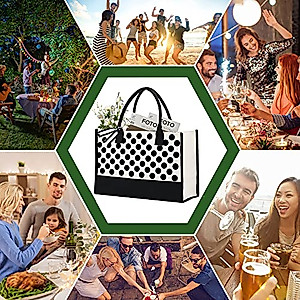 SUNELGIRL Christmas Gifts for Women-Initial Tote Bags for Women Canvas Bag, Bride Bag Bridal Shower Gift, Gifts for Sisters