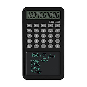MJWDP Multifunctional Calculator Business Office Portable LCD Handwriting Tablet Calculator 12 Digit Display Financial Calculator (Color : A, Size : One Size)