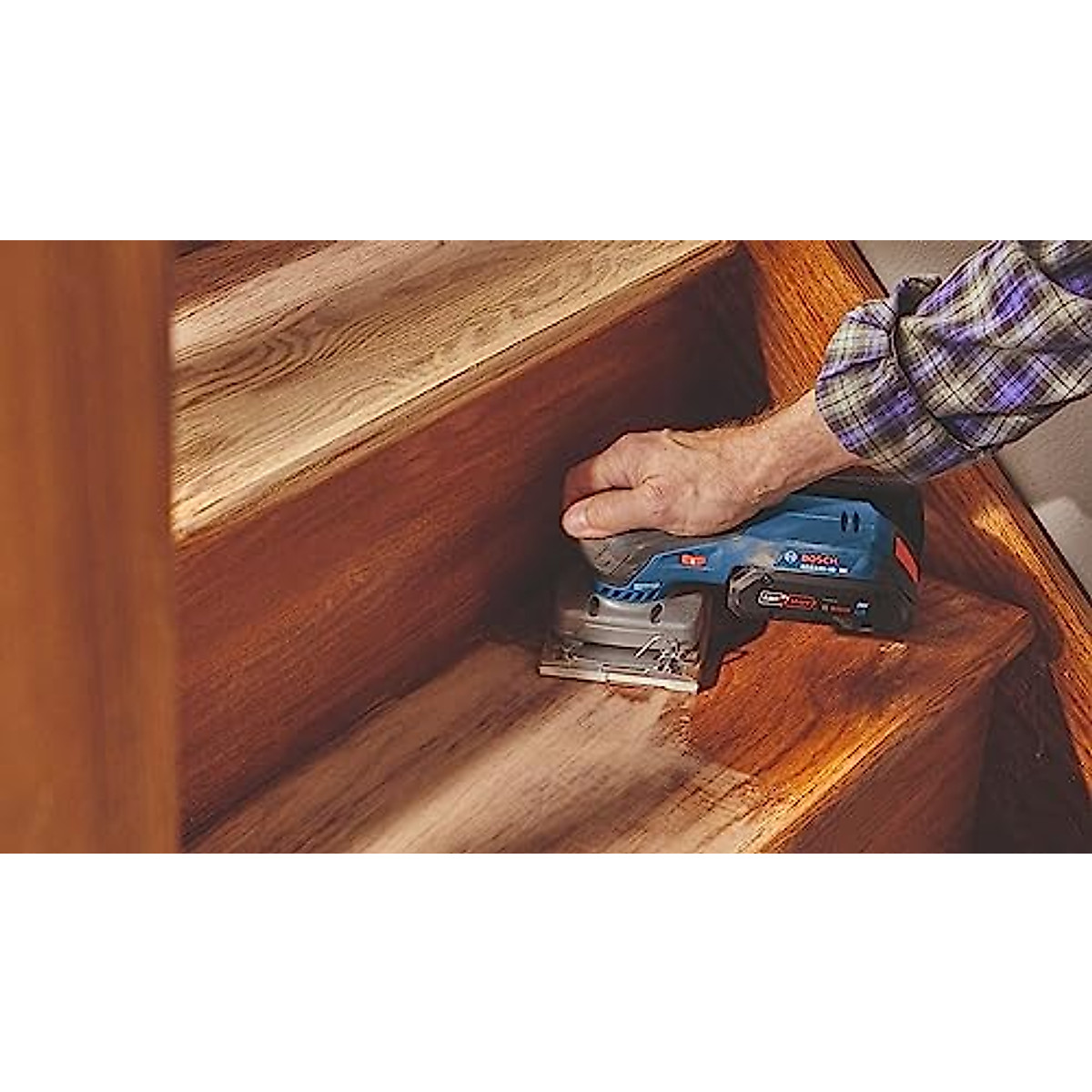 BOSCH GSS18V-40N 18V Brushless Sheet Orbital Finishing Sander with Dust Bag, 1/4 Sheet and 1/3 Sheet (Bare Tool)