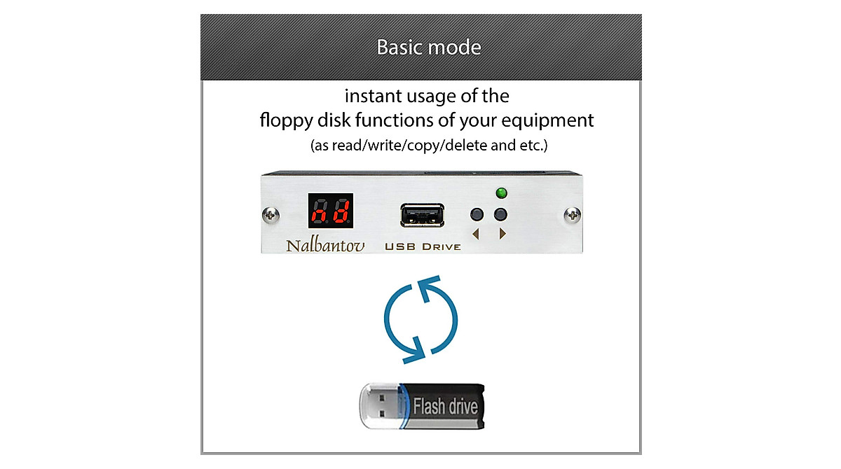 Nalbantov USB Floppy Drive Emulator N-Drive Industrial for CNC Machines