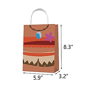 Minamihong Party Favor Bags 16PCS for Ocean Girl Gift Bags Goodie Bags Ocean Girl Treat Candy Bags for Ocean Girl Themed Birthday Party Supplies Decorations