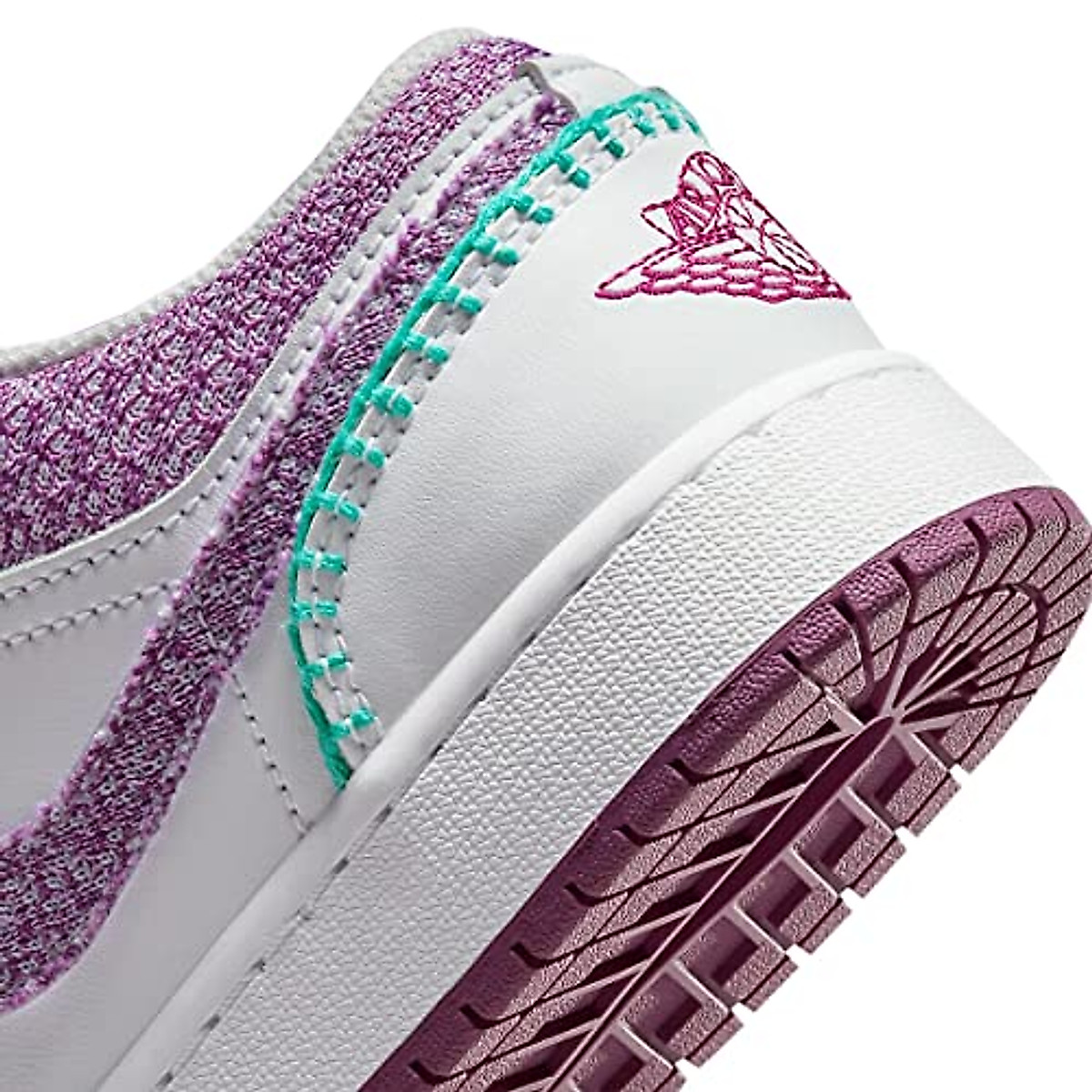 Jordan Youth 1 Low DM9037 100 White Light Bordeuax - Size 4.5Y