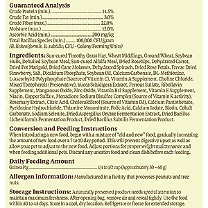 Kaytee Food from The Wild Natural Pet Guinea Pig Food, 4 Pound