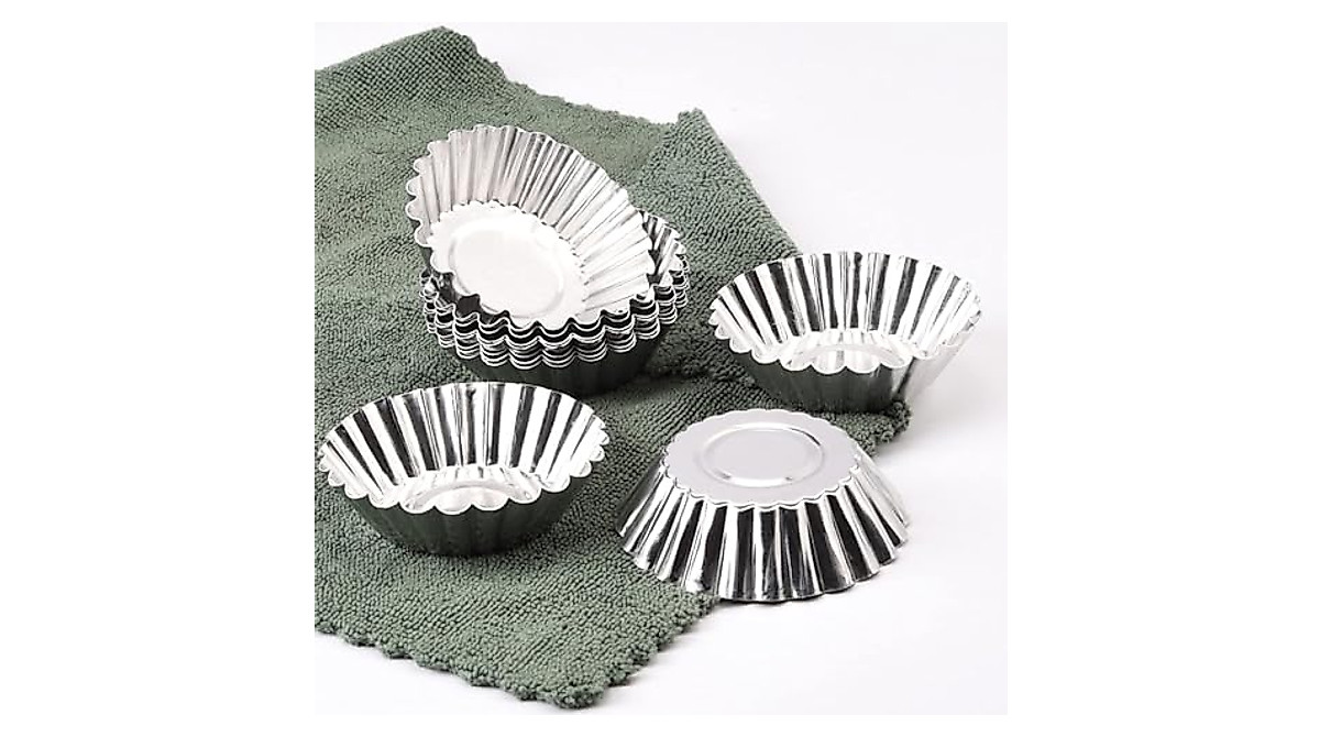 Tosnail 50-Pack Mini Tart Mold Set for Baking
