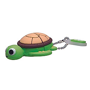 Emtec Animal Design USB 2.0 Flash Drive, 4GB, Turtle