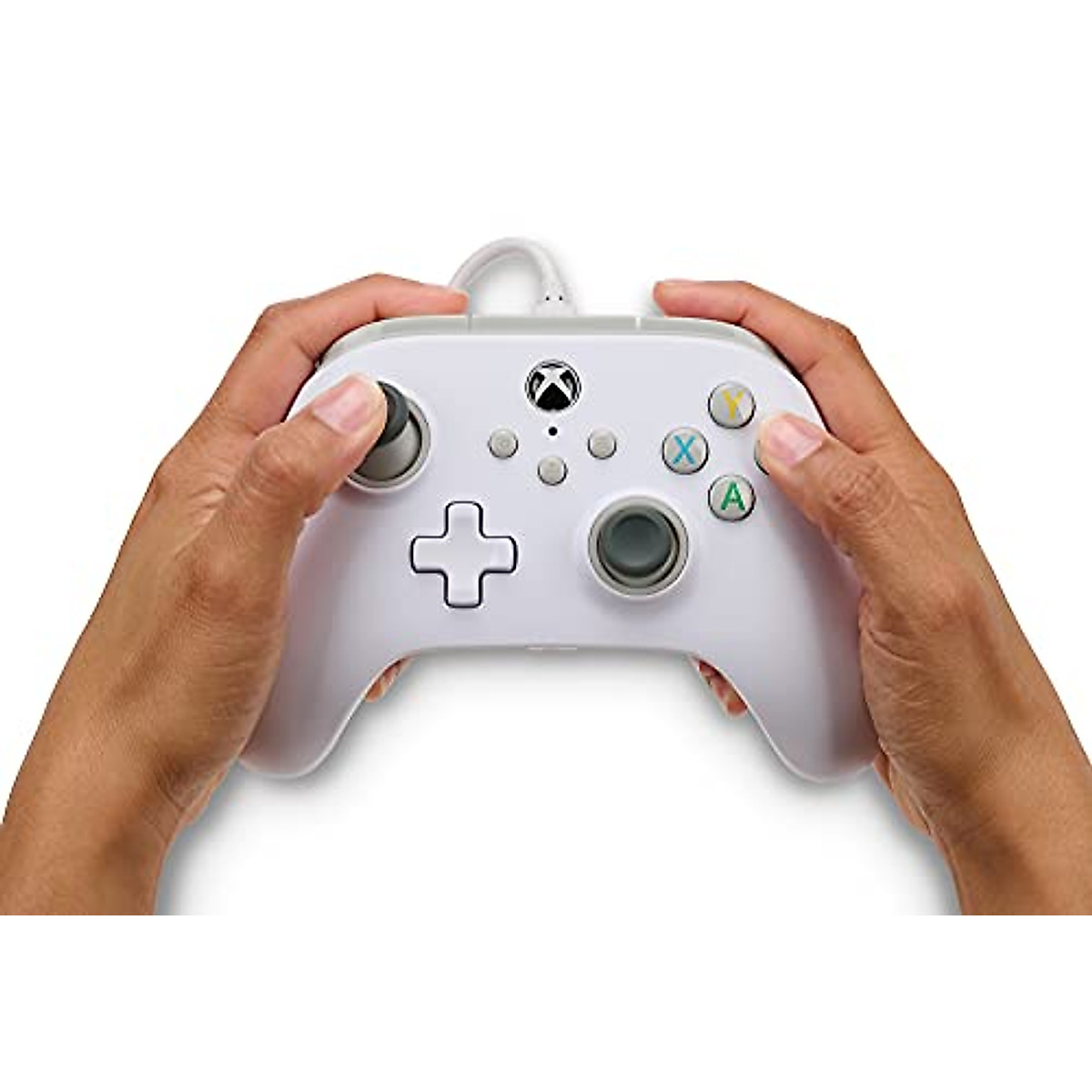 PowerA Wired Controller for Xbox Series X|S - White, gamepad, video game / gaming controller, works with Xbox One