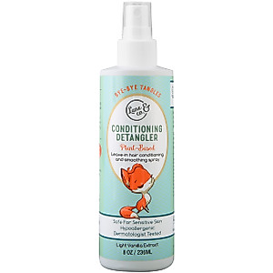 LANE & CO. Conditioning Detangler Spray for Kids & Babies - Leave In Conditioner Spray for Smoothing, Detangling - Vegan, Plant-Based, Child-Safe Formula - Natural Baby Hair Products - 8-oz. Bottle