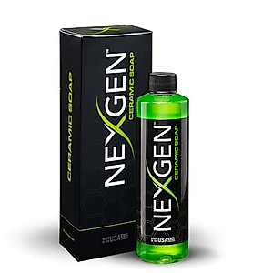 Nexgen Premium Ceramic Car Wash Soap - Build Ceramic Coating During Wash on Cars, Trucks, Boats and Bikes - SiO2 Shampoo Works with Foam Guns, Cannons, Pressure Washer, Bucket and Wash Mitt (8 oz)