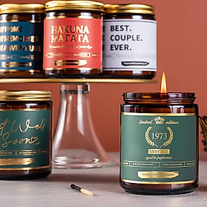 51st Birthday Candle - 1973 Happy 51 Years Old Bday Gifts for Mom Dad Friends Women Men Uncle Aunt boss Coworker | Funny Turning 51 Birthday Party Presents Ideas for Woman Friend