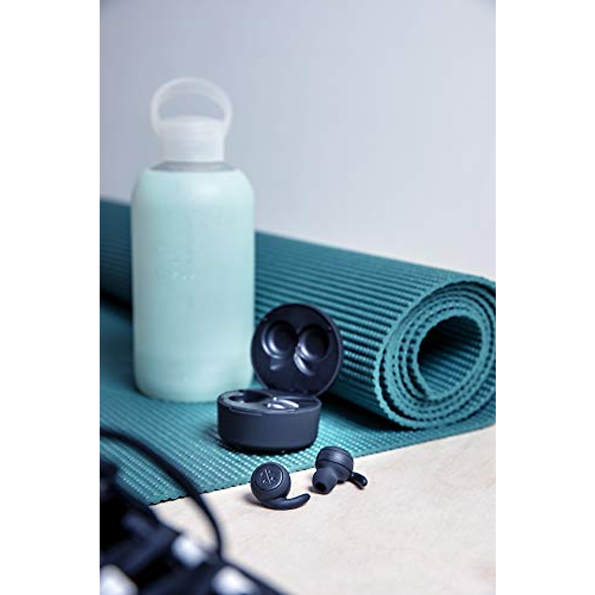 Kygo Life E7/900 | Bluetooth Earbuds with Charging Case, IPX7 Waterproof Rating, Built-in Microphone, Autopairing with Comply Foam Tips (Black)