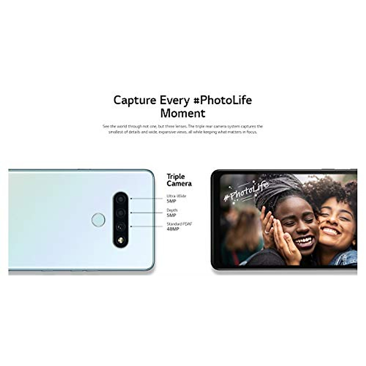 LG K71 Stylus (128GB,4GB) 6.8 inch FHD+,48MP Rear + 32MP Selfie,Dual SIM GSM Unlocked 4G LTE (T-Mobile,AT and T,Metro) Stylo 6 International Model LM-Q730 (Titan,Tone Free Bluetooth Bundle)