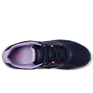 Skechers Women's GO Run CONSISTENT-Vivid Horizon Sneaker, Navy/Lavender, 9