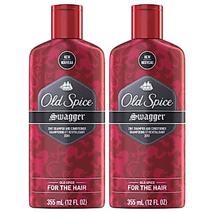 Old Spice Swagger 2 in 1 Shampoo and Conditioner, 12 Ounce, Pack of 2