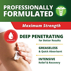 OWELL NATURALS Arthritis Pain Relief Cream - 14oz - Maximum Strength All Natural Discomfort Reliever for Joint, Muscle, Knee, Back, Neuropathy - 11 Powerful Ingredients
