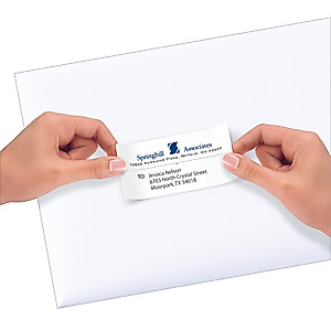 Avery Repositionable Printable Shipping Labels with Sure Feed, 2" x 4", White, 250 Blank Mailing Labels (58163)