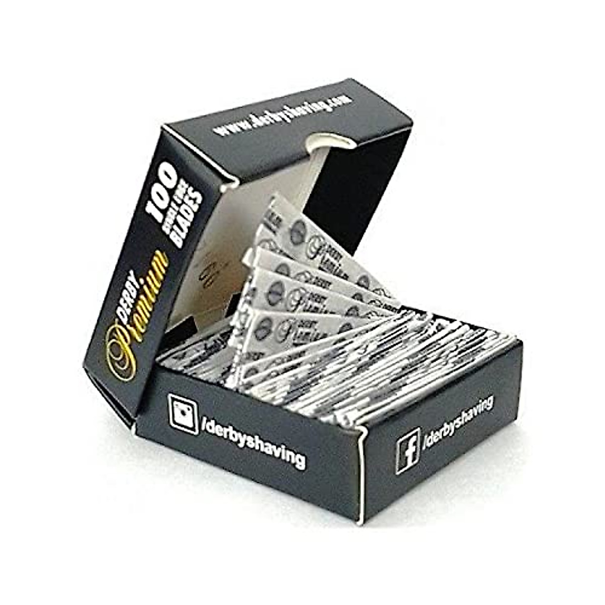 DERBY Barber Razor Premium Single Edge Blade 100 Count SR-05298 (5 Pack)