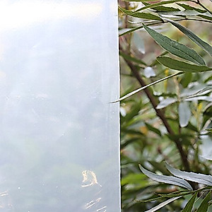 Agfabric 3.9Mil Plastic Covering Clear Polyethylene Greenhouse Film UV Resistant for Grow Tunnel and Garden Hoop, Plant Cover&Frost Blanket for Season Extension, 6x16ft