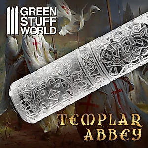 Green Stuff World Rolling Pin - Templar Abbey 2987, GSW-2987