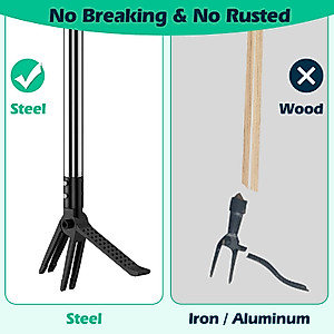 Lilyvane Weed Puller Tool,71inch Adjustable Stand Up Weed Puller Long Handle,Stand Dandelion Digger Puller, Ergonomic Standing Weeding Puller Tool Weed Picker for Garden Lawn Farmland Yard