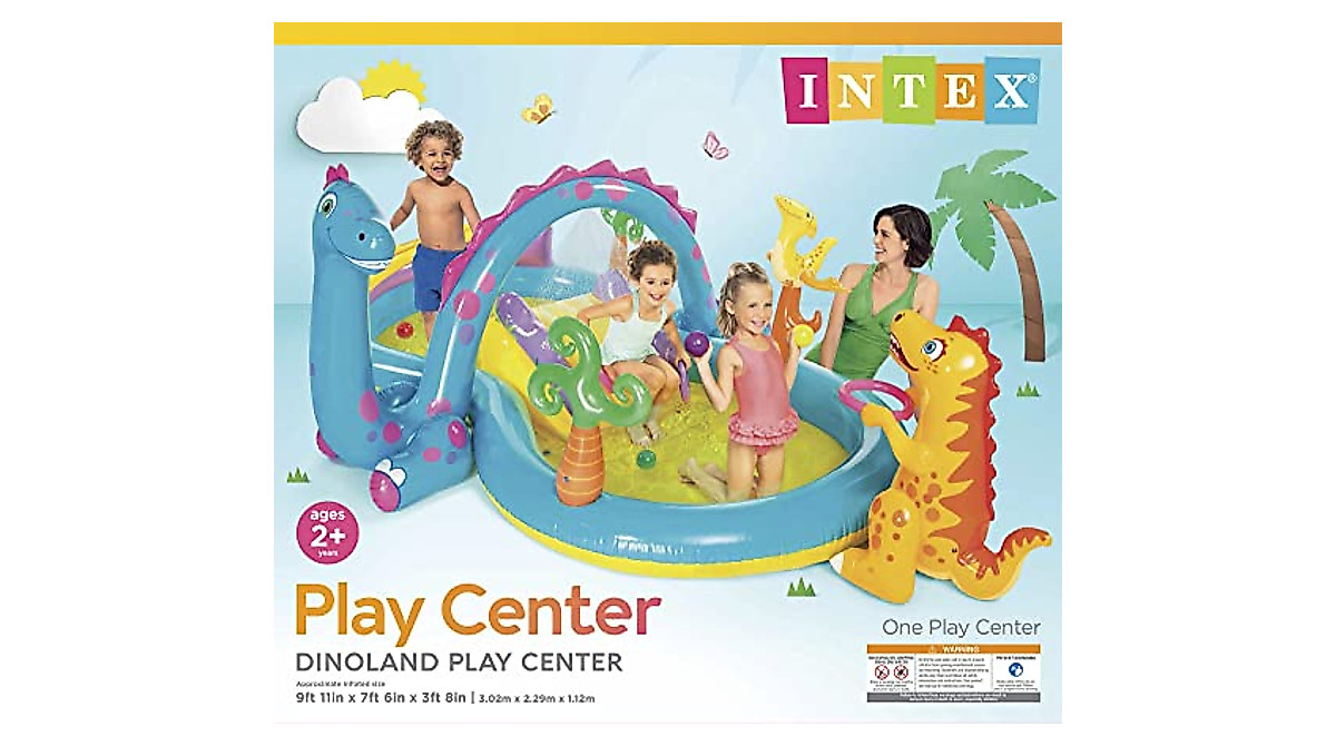 Intex Dinoland Inflatable Play Center – Summer Fun for Kids 2+