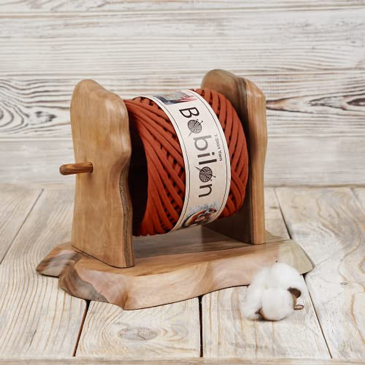 Cotton t-Shirt Yarn, 110 Yards / 100 Meters, Canyon Color, 5-7 mm Thickness, Ribbon Yarn, Perfect Skein of Jersey Yarn, Home Decor Yarn