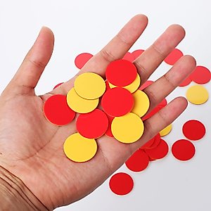 Mr. Pen- Two Color Counters, 100 pcs, Counters for Kids Math, Counters, Math Counters, Red and Yellow Counters, Math Counters for Kids, Counting Chips, Counters for Math